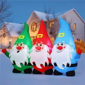 Holiday | 75 Ft Christmas Inflatable Outdoor Decor Three Midgets ...